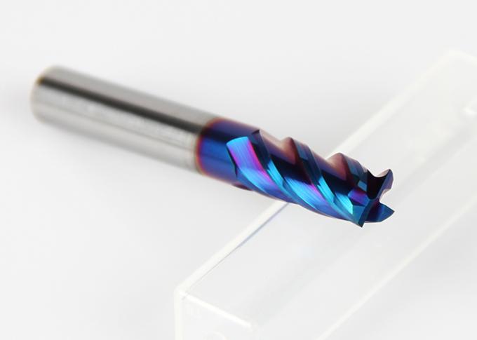 Cutting Tools Carbide End Mill TiAlN / Naco Coating 1-20mm Diameter