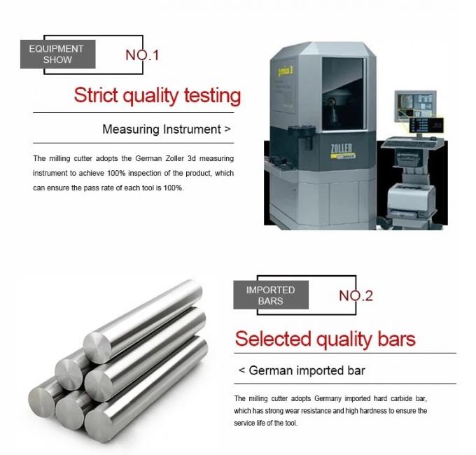 6mm 8mm 10mm Ball Nose Milling Cutter H6 Tolerance