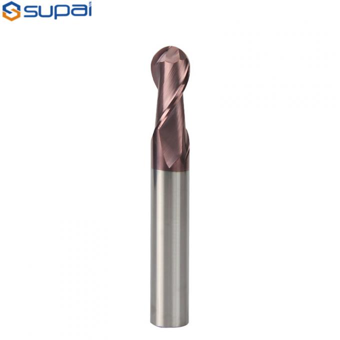 Round Spherical Ball Nose End Mill Long Tungsten Solid Carbide 2/4 Flute
