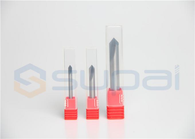 Carbide Chamfer End Mill V Groove Router Bit 60 Degree , 4 Flutes , 1/4 ...