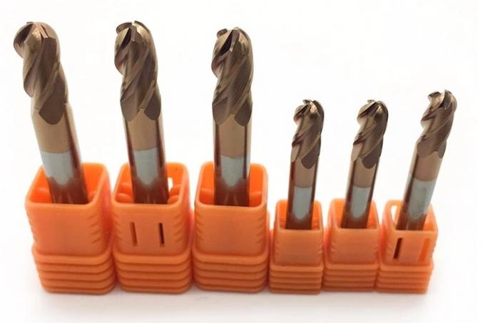 Solid Tungsten Carbide Cnc Round Spherical Ball Nose End Mill