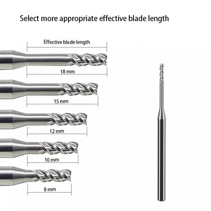 Deep Groove Ball End Mill Micro-Diameter CNC Long Neck Long Clearance ...