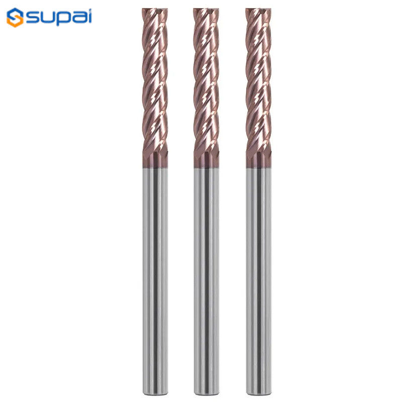 35/38/40/45 Helix Angle End Milling Cutter For Cutting Hard Materials
