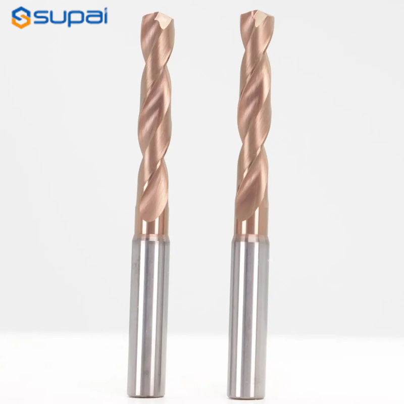 Coated Tungsten Carbide Drill Bits For CNC Machines Custom Cutting Edge ...