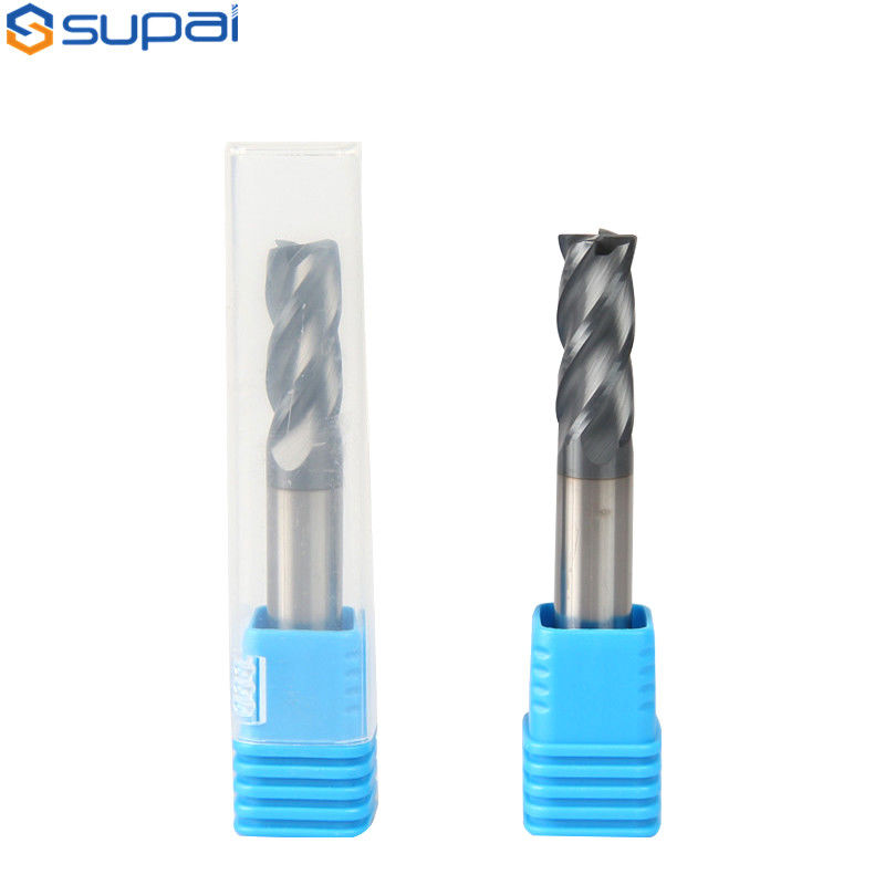 CNC Hard Metal Corner Radius Milling Cutter Tungsten steel End Mill 4 ...