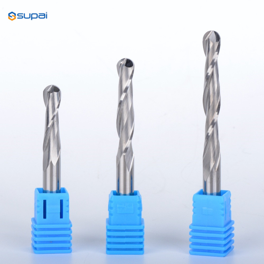 Supal Carbide Ball Nose End Mill For Wood Aluminum Precision Machining ...