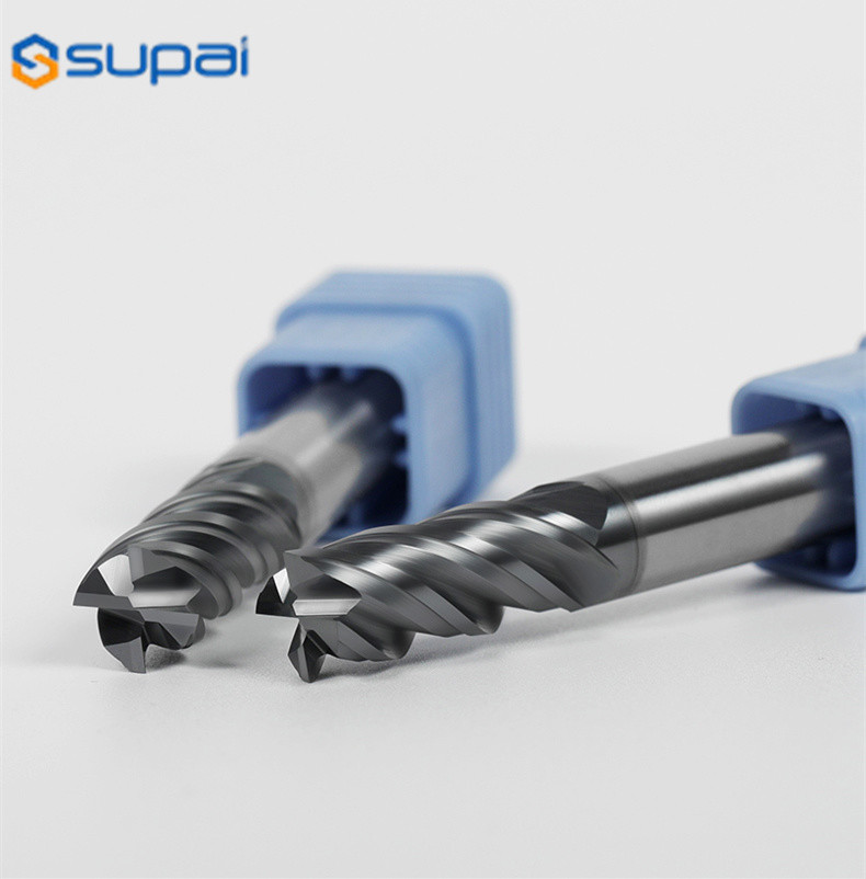 4 Flutes Custom End Mills For Workpiece Carbon Steels Alloy Steels Carbide