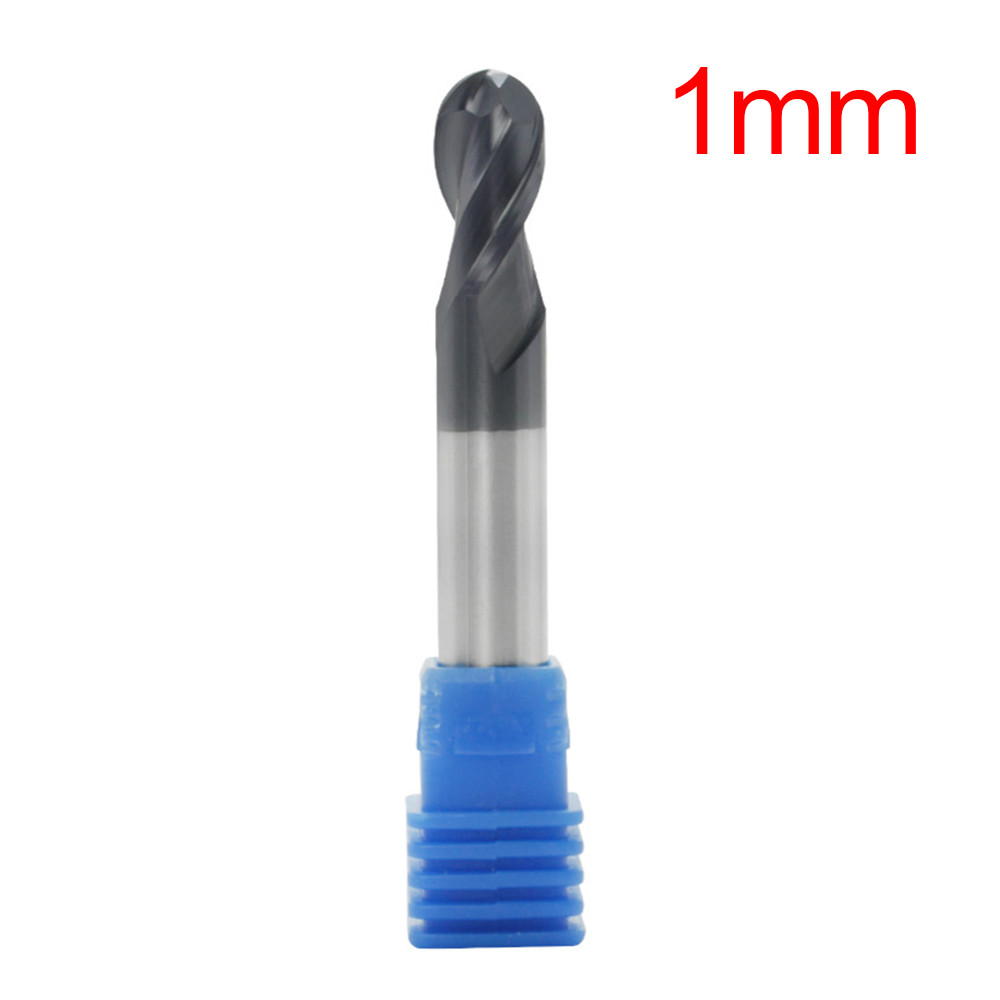 CNC Milling Tools Carbide Ball Nose 2Flutes End Mill Diameter 1-20mm ...