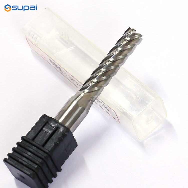 Aluminum Processing Carbide End Mill Cutters Mirror Finish